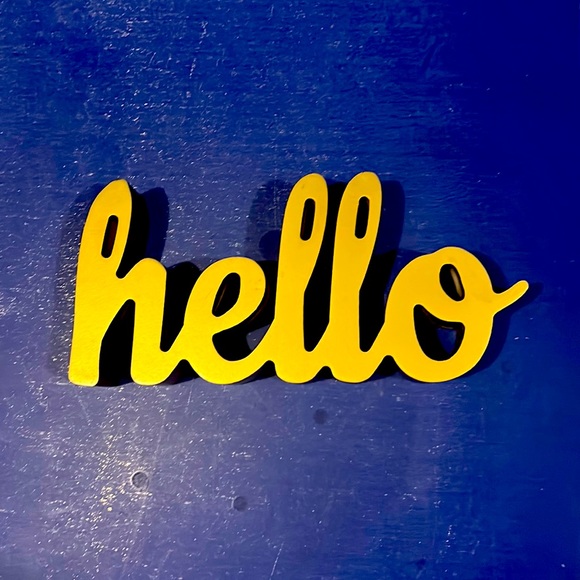 Design | Hello Decor Sign | Poshmark